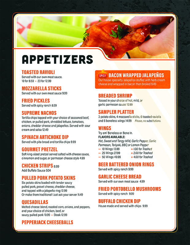 Menu - Detour Grill and Bar